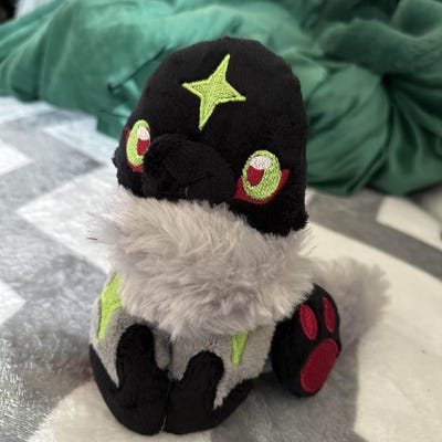 Bat Skeleton Black and Green Keyboard Rug Fluffy Pastel Handmade ...