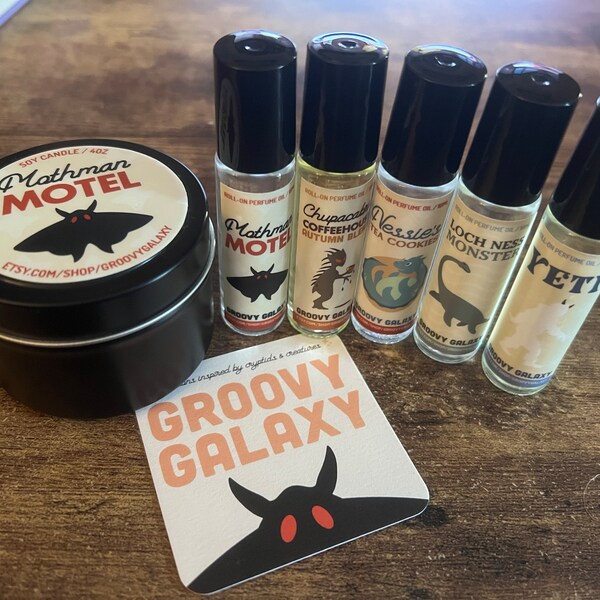 Mothman Motel Roll on Perfume Oil / Cryptid Perfume, Weird Funky Unique ...