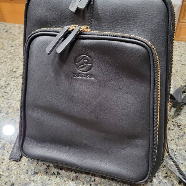 XL VERSION of Our Paris Leather Backpack Purse in Tan, Black and Brown ...