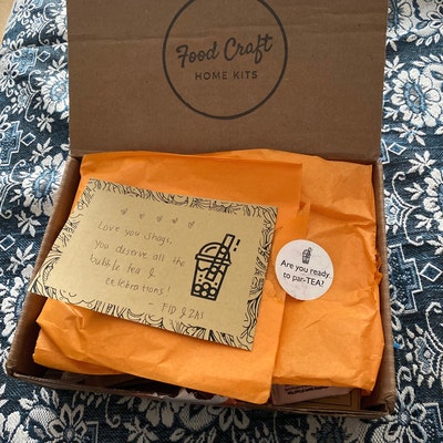 Assorted Bubble Tea Kit DIY Boba Tea Kit DIY Milk Tea Kit I 5 Drinks ...