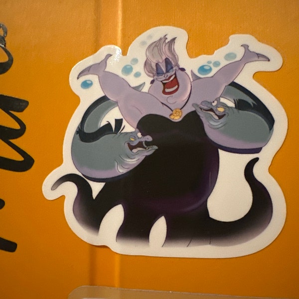 Ursula Vinyl Sticker: the Little Mermaid Sea Witch, Waterproof Decal - Etsy