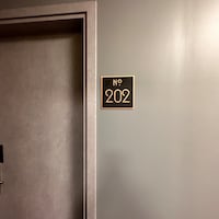 Custom Room Signs | Hotel Room Numbers | Apartment Numbers | Black and ...