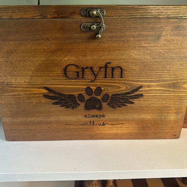 Cat Keepsake Box -cat Memorial Pet Urn -personalized Pet Urn -pet ...