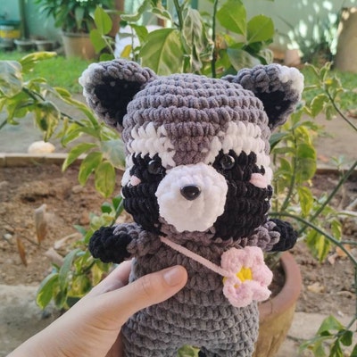 Crochet Pattern Chocho the Raccoon, Cute, Soft Toy, Handmade, Amigurumi ...