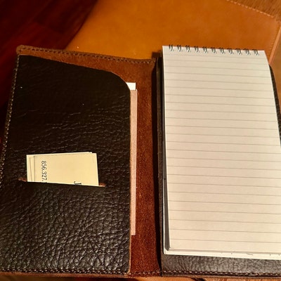 Portage Reporter Notebook Leather Cover for Lefties Too - Etsy