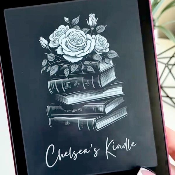 YOUR NAME Personalized Kindle Lock Screen, Wallpaper for Kindle ...