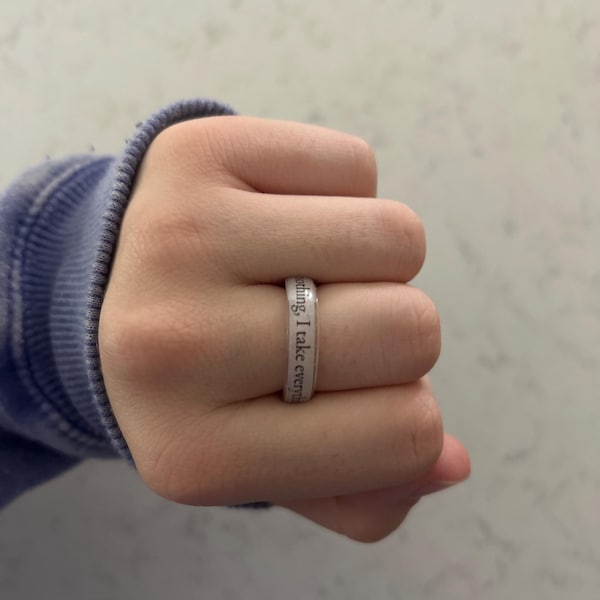 ACOTAR Book Page Ring - Etsy