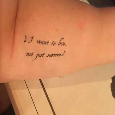 Customized Temporary Tattoos Fake Tattoos Your Words Set of 2 - Etsy