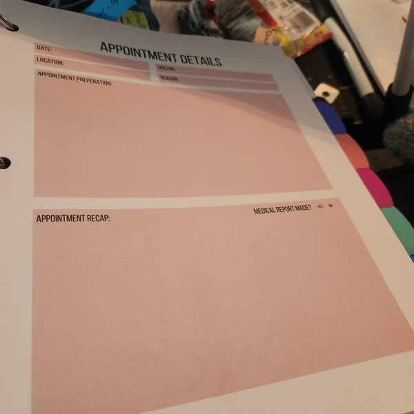 Hip Surgery Medical Binder / Hip Replacement / Easy Customization ...