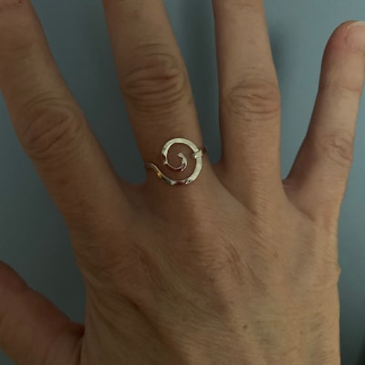 Koru Ring Infinity Ring Wave Ring Spiral Ring Swirl Ring - Etsy