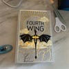 Fourth Wing Bookbinding Cover Design SVG Files, Vinyl Book Cover Design ...