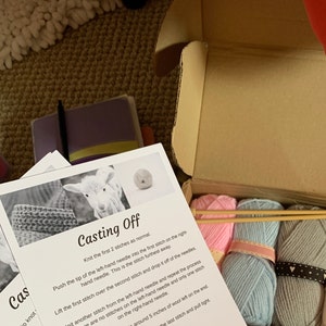 Beginners Knitting Kit Learn to Knit Knitting Gift Set - Etsy