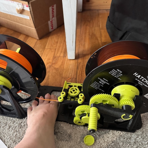 UPGRADED Universal 3D Filament Re-spooler/transfer - Pre-assembled ...