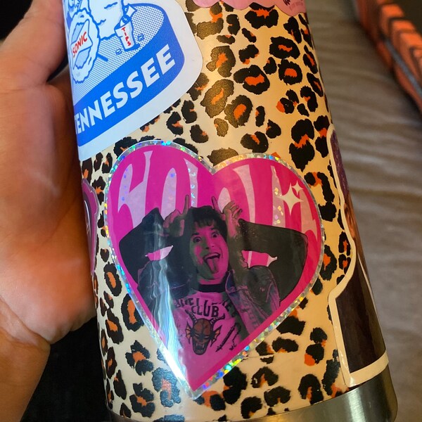 The Metalhead Glitter Sticker /the Freak Pink Eddie the Hero ST Glitter ...