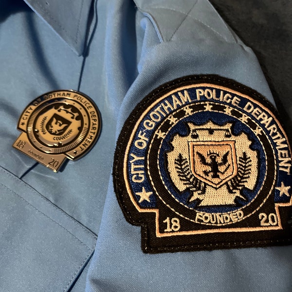 Nolan Trilogy Chrome Metal GPD Police Badges - Etsy