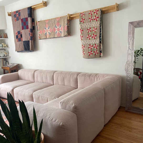 Quilt Rack – Single Quilt Rack - Wooden Quilt Rack - Quilt Rack Wall ...