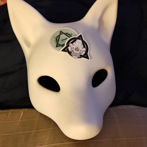 Therian Fox Mask Base - Masquerade Kitsune Mask - Etsy