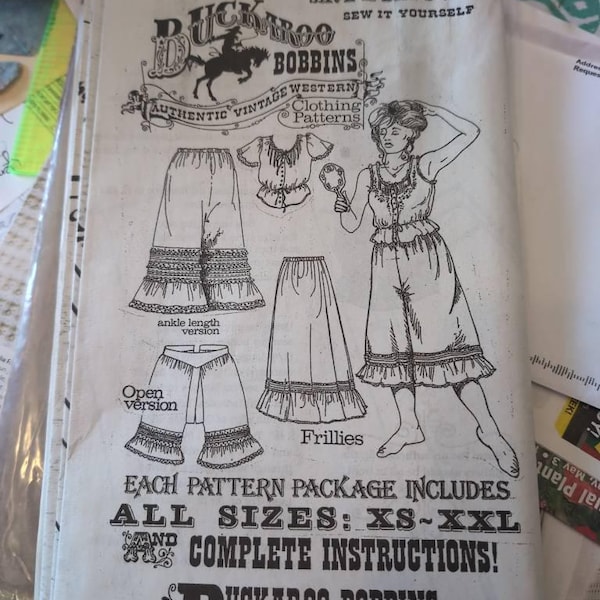 Buckaroo Bobbins Ladies' 1880's - 1890's Outing Jacket Sewing Pattern ...