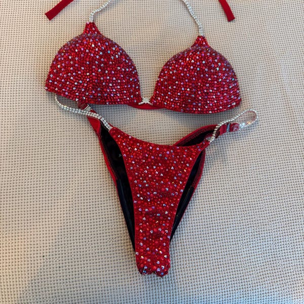 Competition Set - Rhinestone Fitness - NPC - IFBB - WBFF - Figure ...