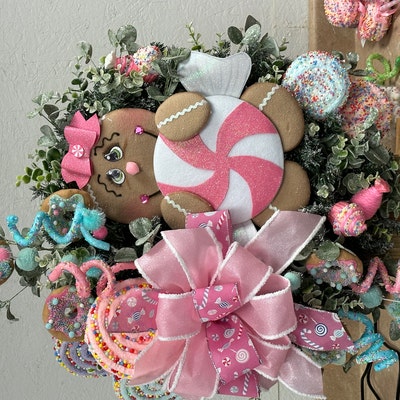 Gingerbread Wreath Attachment Christmas Wreath Attachment - Etsy