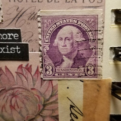 100 Unused Postage Stamps Vintage Mono Color U.S. Postage Stamps for ...