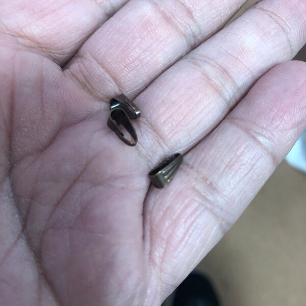 50 Pcs of Antiqued Copper Snap Bail 9x4mm, Copper Snap Bail, Locket ...