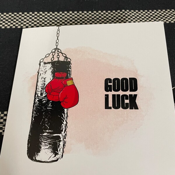 Boxing Personalised Birthday Card - Etsy