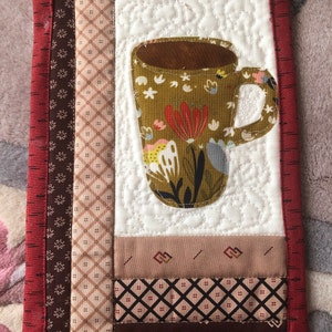 Log Cabin Cross Mug Rug Pattern - Etsy