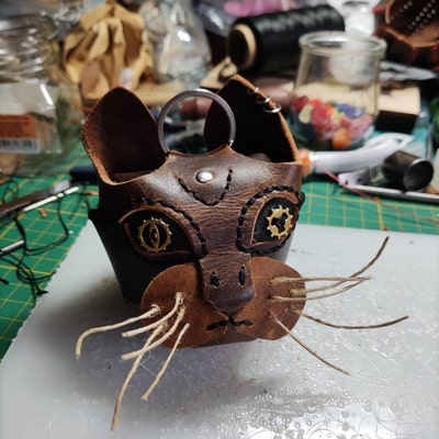 Leather Cat Pattern PDF Leather Key Template Beginners Leather Pattern ...