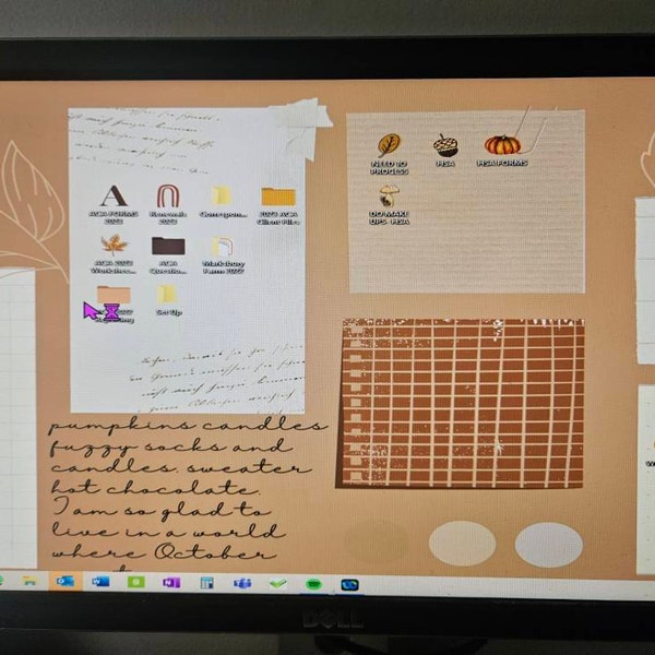Fall Autumn Desktop Organizer Wallpaper - Desktop Organizer Wallpaper ...