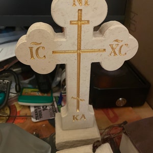 Orthodox Standing Cross, Made of the Limestone, Religious Gift - Etsy