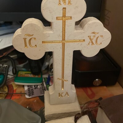 Orthodox Standing Cross, Made of the Limestone, Religious Gift - Etsy