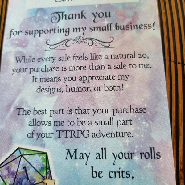 D&D Vinyl Sticker That's a Terrible Idea, Roll for It, Natural 1, Crit ...