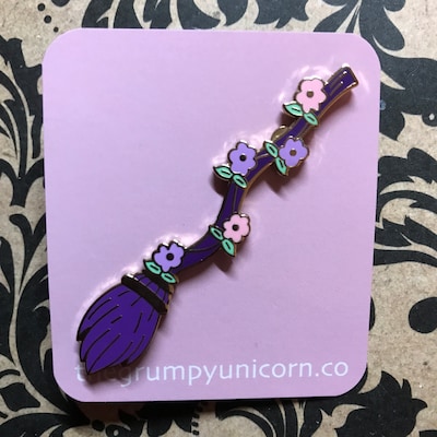 The Enchanted Blossom Broom Pin - Etsy