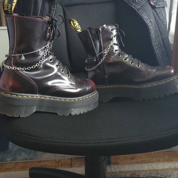 Crystal Boot Chain | Punk Quartz Gothic Charm Shoe Accessories - Etsy