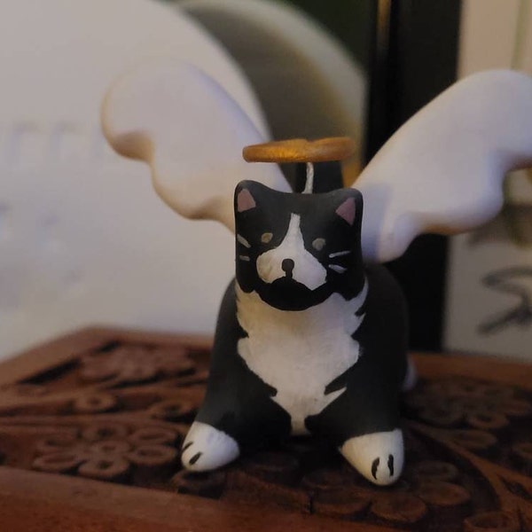 Custom Clay Cat Figurines, Tiny Hand-painted Clay Cats, Tiny Cat ...