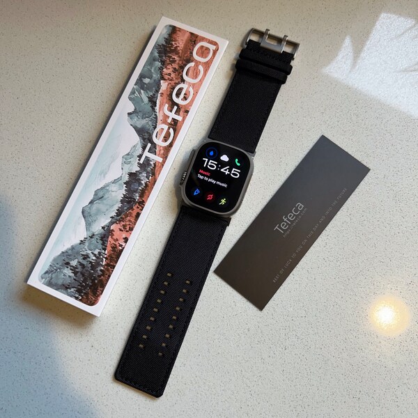 Tefeca Fortitude Series Ultra Wide Hook and Loop Band for Apple Watch ...