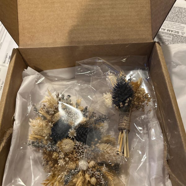 Rustic or Country Wedding Table Place Setting Kit, Wood, Lace Floral ...