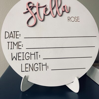 Personalized Baby Stat Sign Svg, Baby Stat Svg, Birth Stat Sign Svg ...