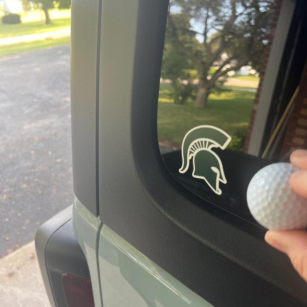 Michigan State Spartans Vinyl Mascot Decal Sticker Officially Licensed ...