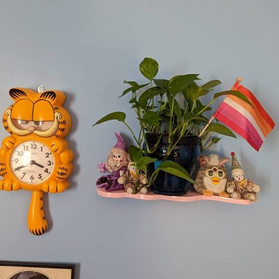 Wavy Shelf Cloud Shelf Squiggle Shelf Funky Decor Maximalist Pastel ...