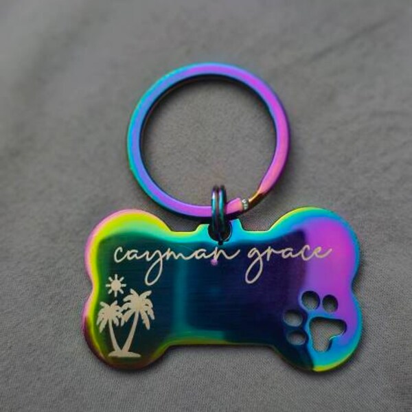 Cute Dog Tag Personalized for Dog, Custom Bone Dog Tags, Dog Name Tags ...