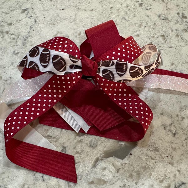 Pink Softball Bow - Softball Ponytail - Softball Pony Tie - Softball ...