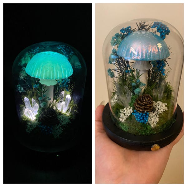 Giant Mushroom Lamp, Mushroom Light, Glowing Fungi, Glowing Mushrooms ...