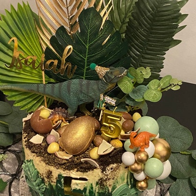 T-rex Juvenile Dinosaur Party Animal Cake Topper Keepsake - Etsy UK