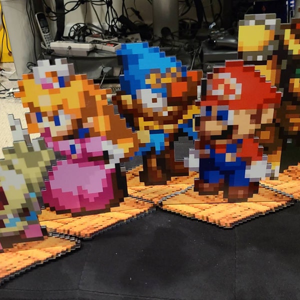 Super Mario RPG Video Game Sprites - Nintendo Inspired Art - Etsy