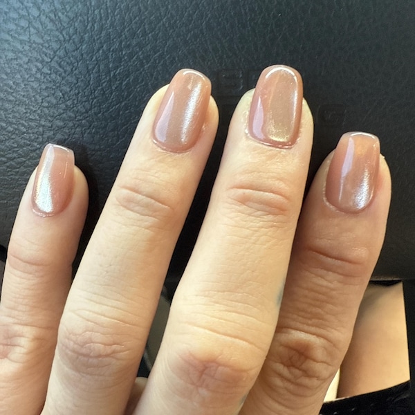 Jelly Shiny Sunset Champagne Galaxy Aurora Cat Eye Press on Nails ...