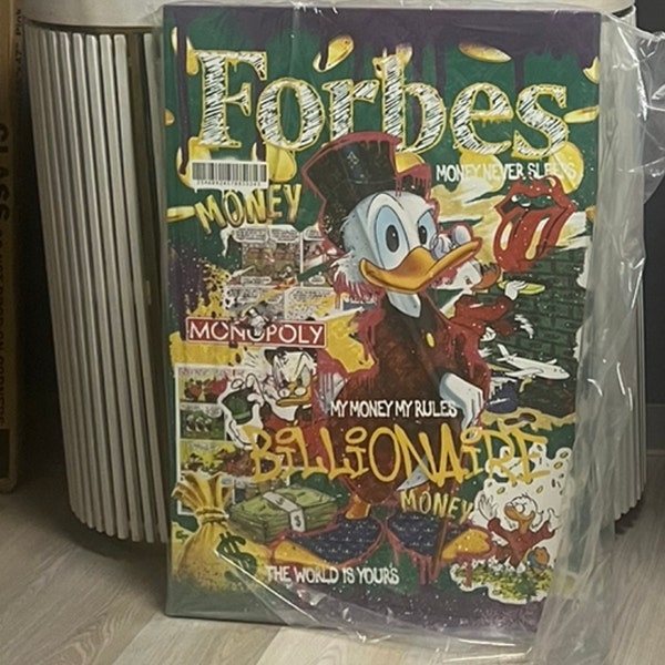 Scrooge Mcduck Forbes Poster Vol 2, Finance Wall Art, Perfect Gift, Pop ...