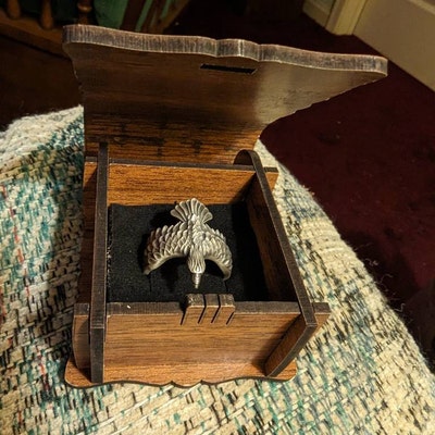 Carp Koi Fish Ring, Gold Plated Ring, Handmade Men's Band Ring, Wedding ...