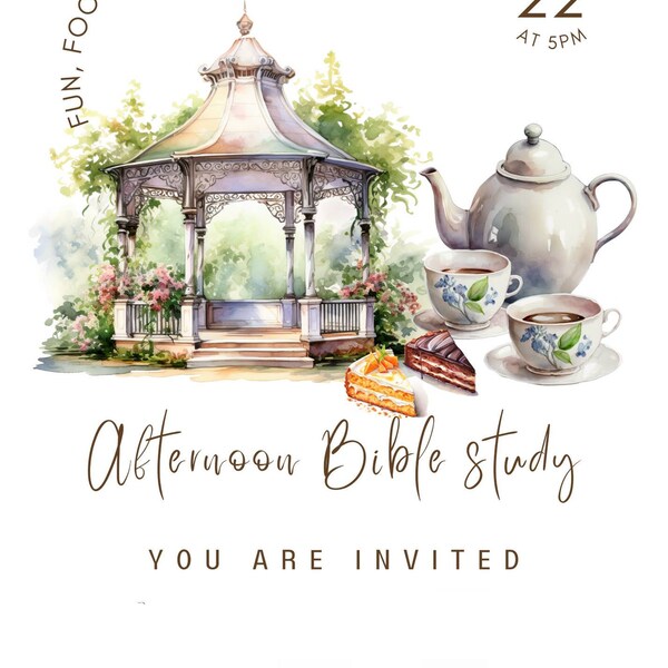 Editable Ladies Tea Party Event Flyer | Women’s Day | Ministry Tea ...